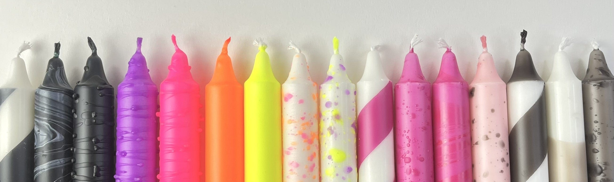 Dip Dye Colorful Taper Candles | Dot Home Aroma